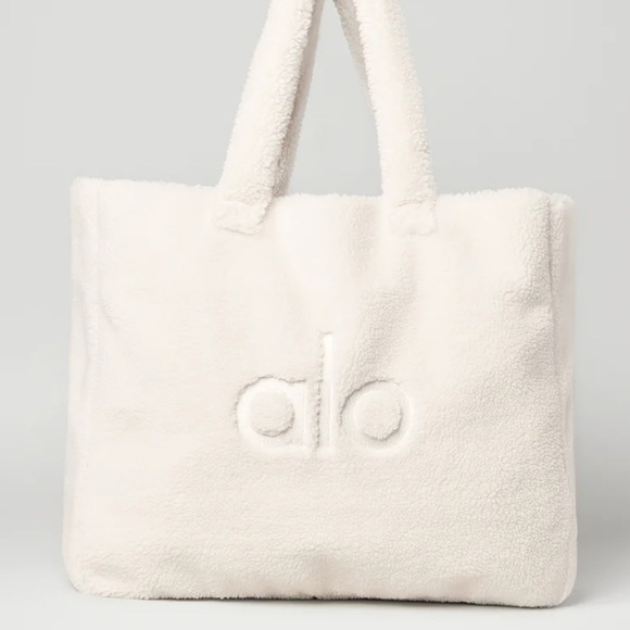 ALO Yoga | Bags | Alo Yoga Foxy Sherpa Tote Bag White | Poshmark